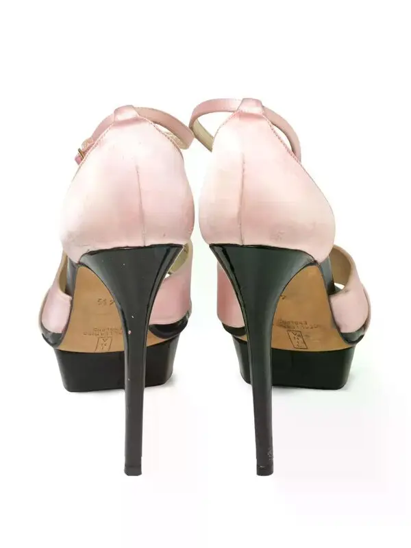 GINA 120mm Satin Platform Sandals