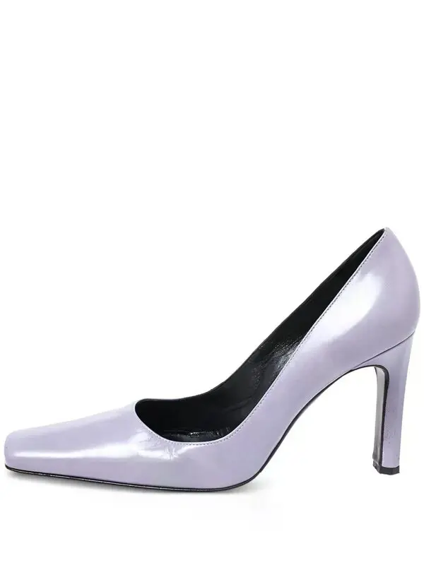 Casadei Leather Square-toe Pumps