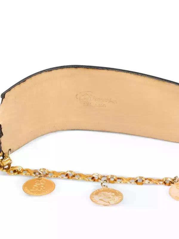 PIROVANO VINTAGE Leather Chain-link Belt
