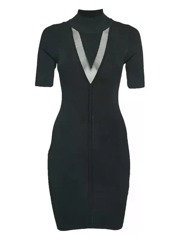 Cushnie Mock-neck Knit Bodycon Dress