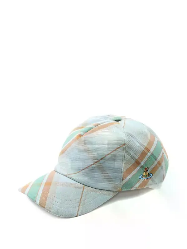 VIVIENNE WESTWOOD Check Baseball Cap - Blue