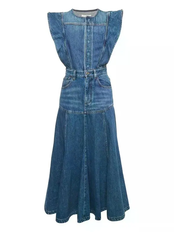 Chloé Flared Denim Dress