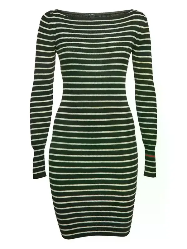 Gucci Striped Ribbed Dress