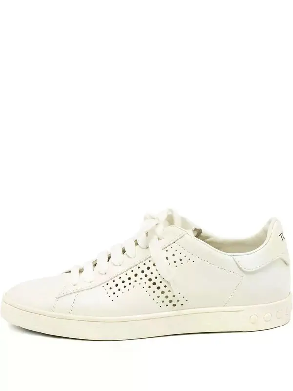 TOD'S Vintage 2024 Perforated Leather Sneakers - White
