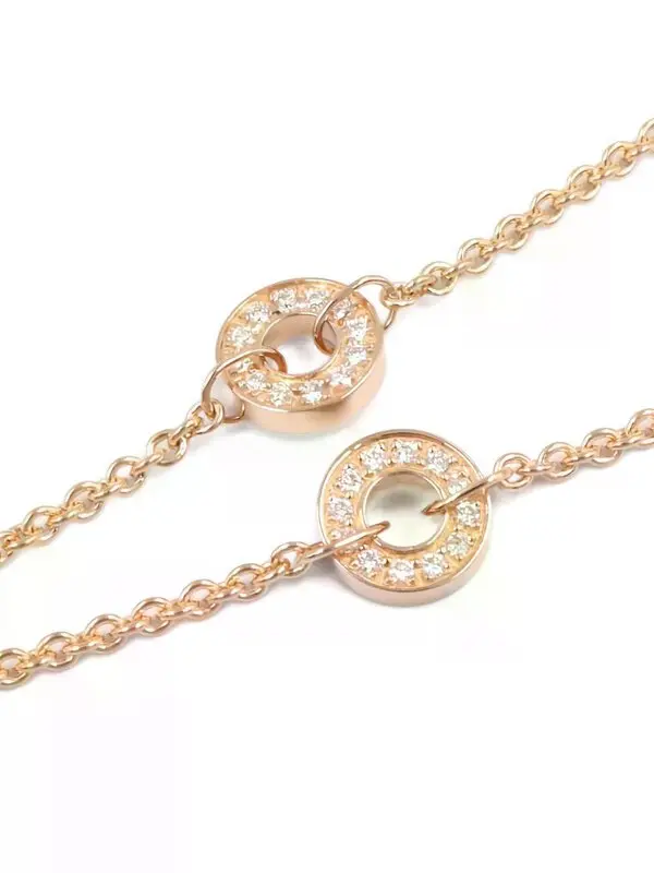 BVLGARI 18k Rose B.zero1 Diamond Necklace