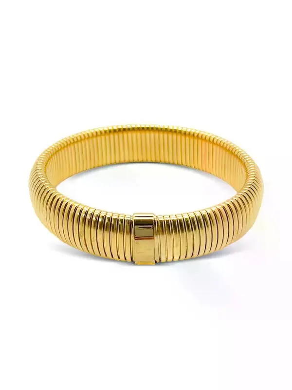JENNIFER GIBSON JEWELLERY 2000s Omega Link Bangle - Gold