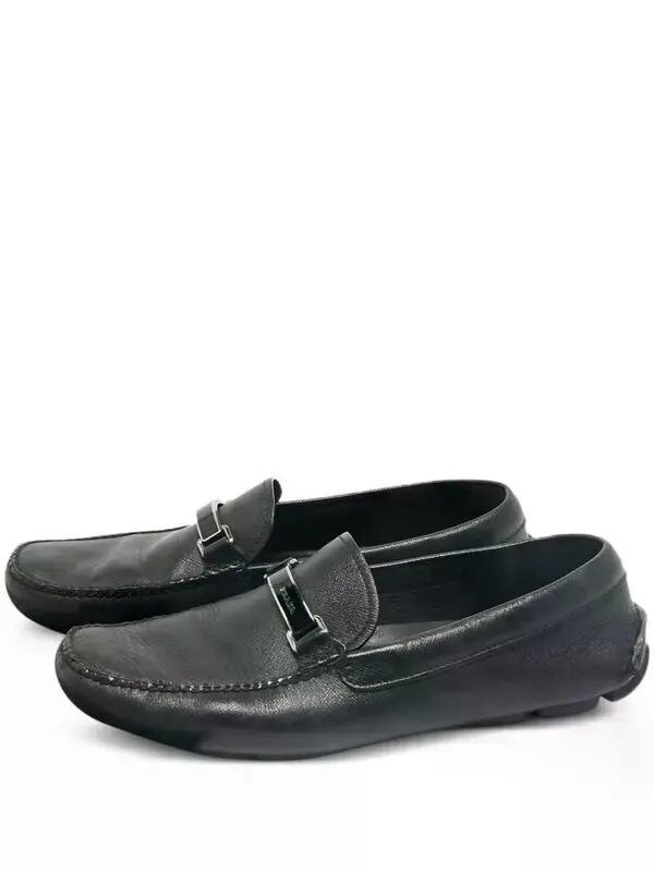 Prada Leather Loafers - Black