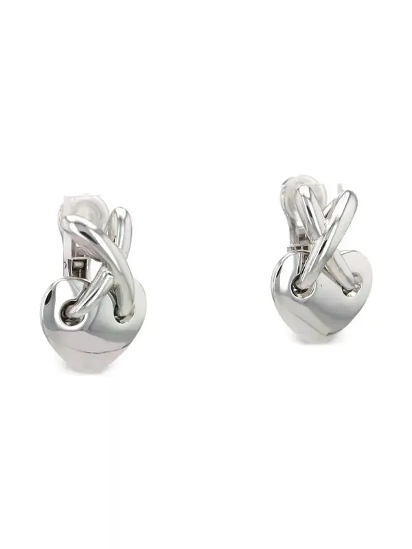 CHAUMET 18k White Gold Lien Clip-on Earrings
