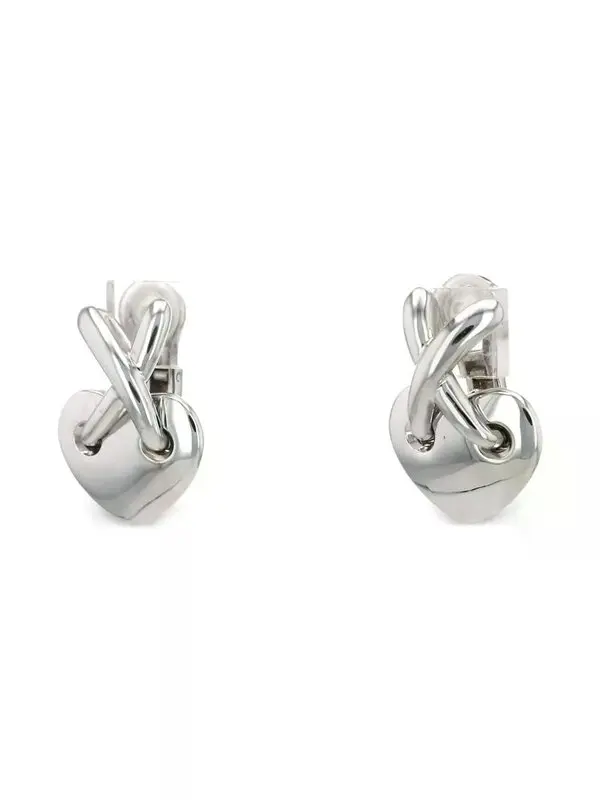 CHAUMET 18k White Gold Lien Clip-on Earrings