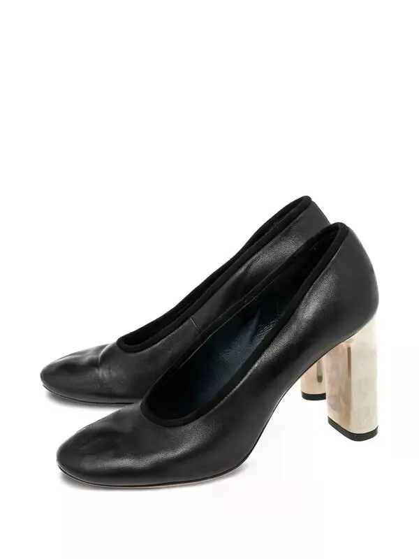 Celine 85mm Block-heel Almond-toe Pumps