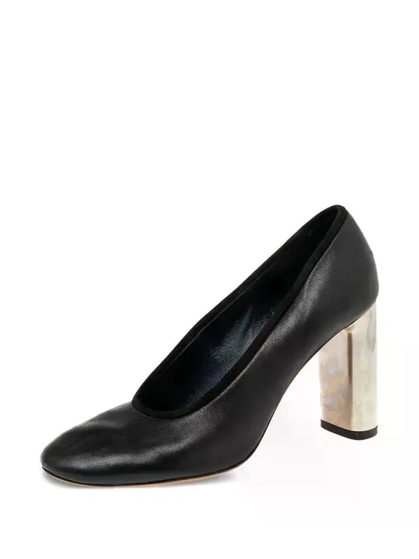 Celine 85mm Block-heel Almond-toe Pumps