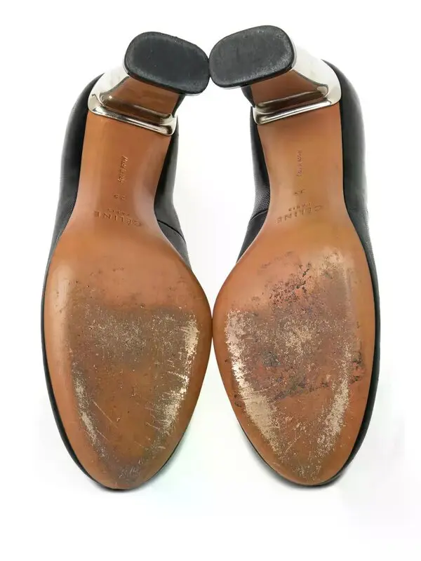 Celine 85mm Block-heel Almond-toe Pumps