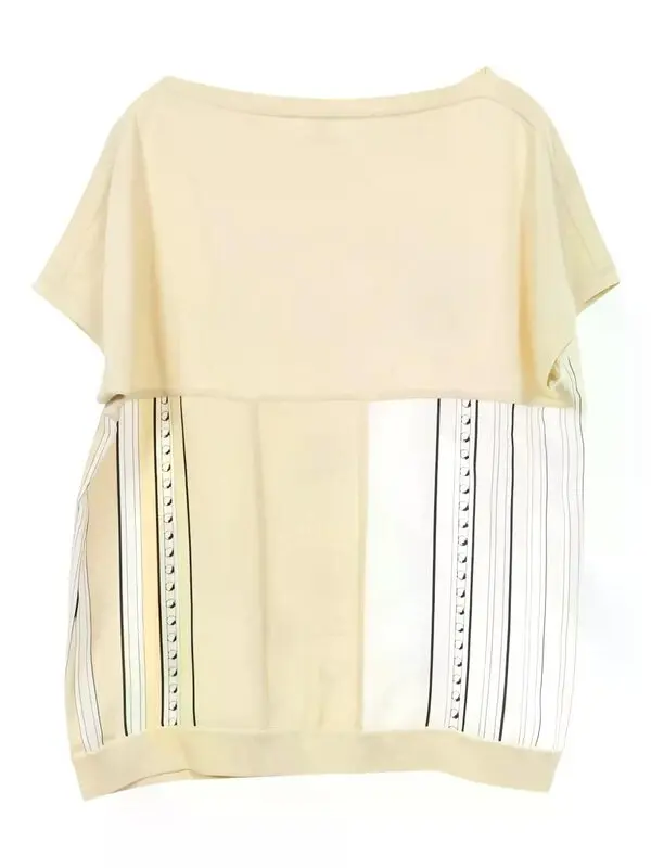 Hermès Colour-block Boat-neck Knitted Top
