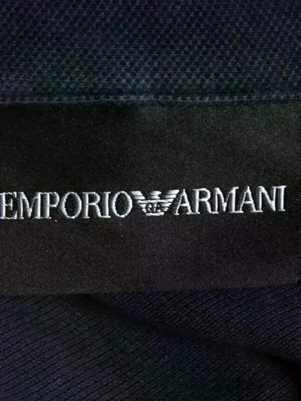 Emporio Armani 2024 Logo Cotton Polo Shirt
