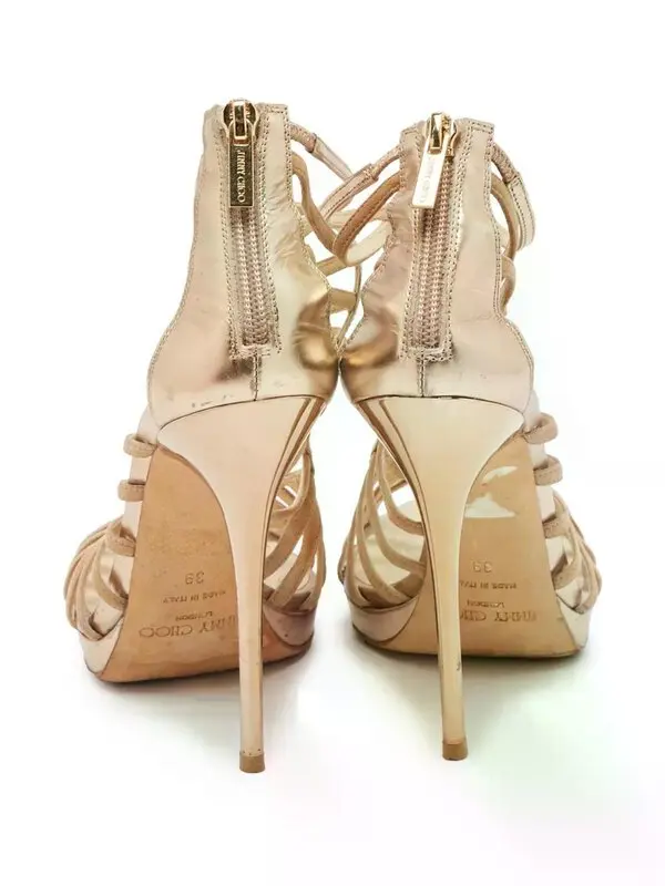 JIMMY CHOO 105mm Leather Sandals
