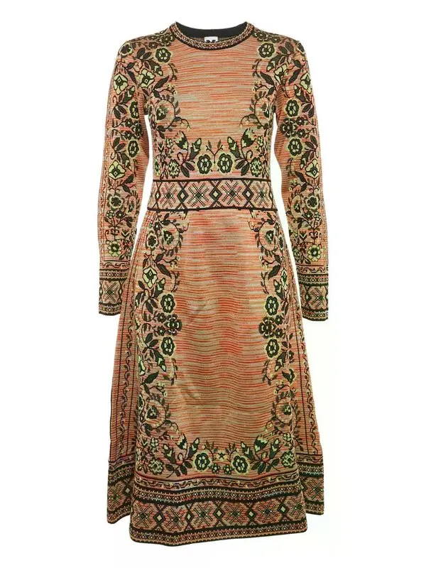 Missoni Floral-jacquard Midi Dress - Neutrals