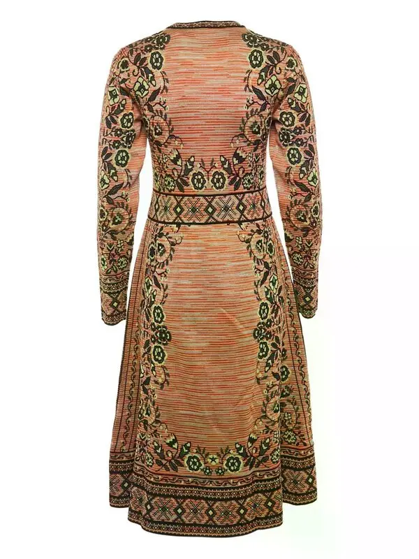 Missoni Floral-jacquard Midi Dress - Neutrals