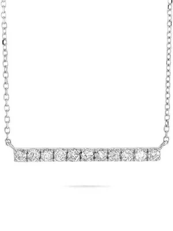 LB EXCLUSIVE 14k White Gold Diamond Necklace - Silver