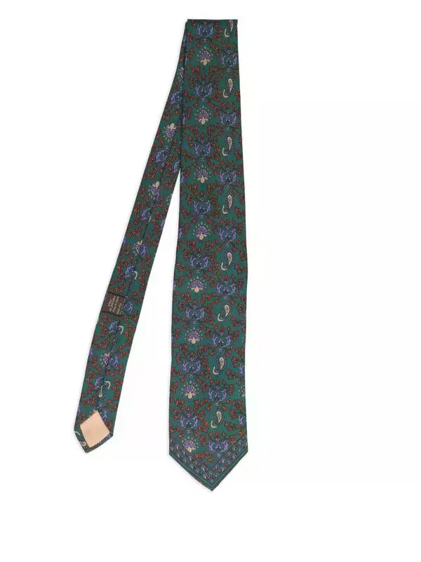 Karl Lagerfeld Paisley-print Tie - Green