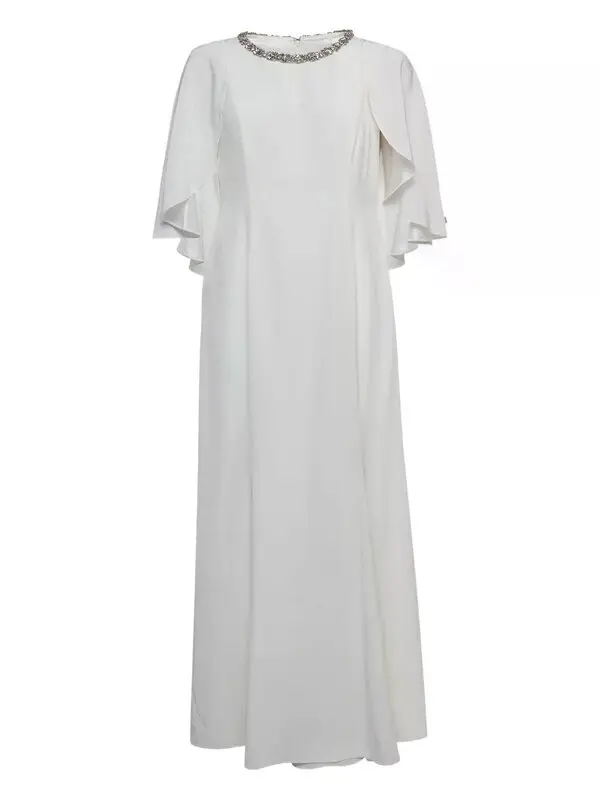 Jenny Packham Crystal-embellished Cape Dress