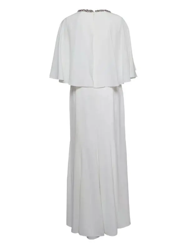 Jenny Packham Crystal-embellished Cape Dress