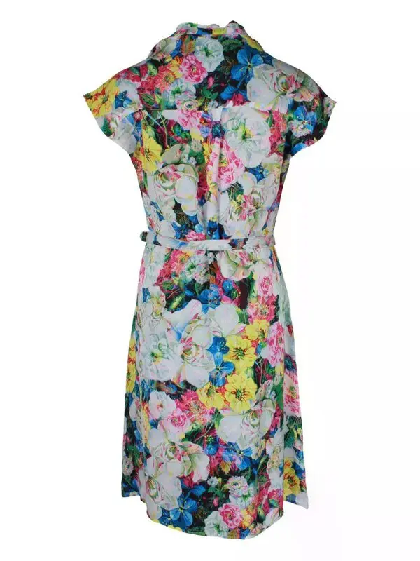 Erdem Floral-print Buttoned Mini Dress