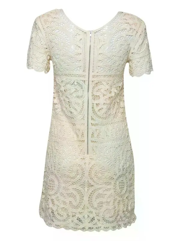Sea Short-sleeve Lace Dress