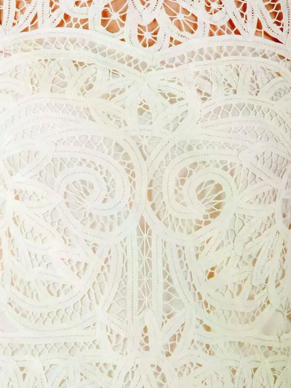 Sea Short-sleeve Lace Dress