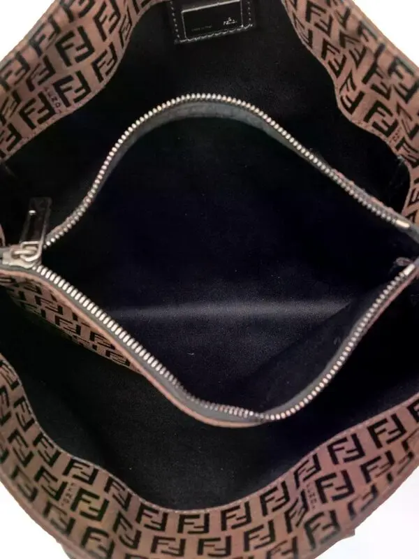 Fendi Zucchino Canvas Tote Bag - Brown