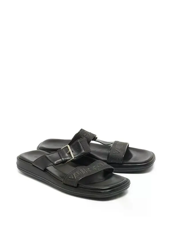 LOUIS VUITTON Buckle-strap Flat Sandals