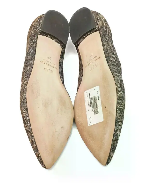 Sjp By Sarah Jessica Parker Glittered Point-toe Flat Pumps