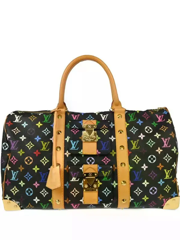 LOUIS VUITTON X Takashi Murakami Speedy 45 Handbag - Black