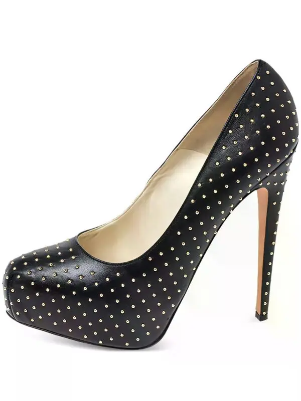Brian Atwood Stud-embellished Stiletto Pumps - Black