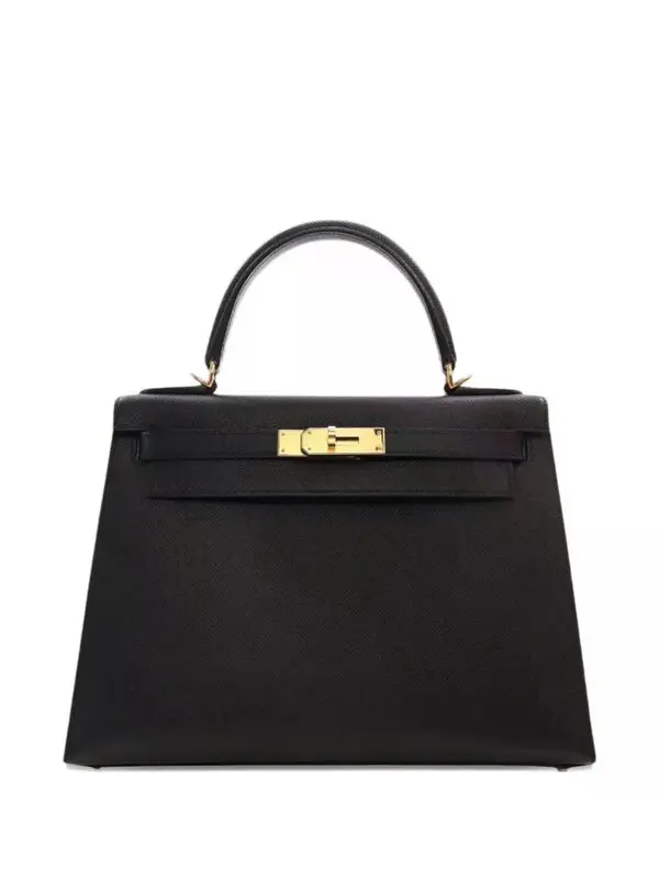 Hermès 2020 Kelly 28 Sellier Epsom Handbag - Black