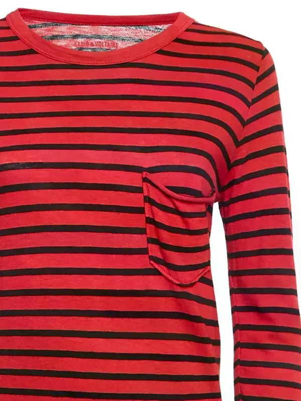 Zadig&Voltaire Striped Patch-pocket Top