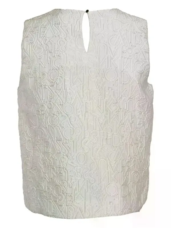 MARY KATRANTZOU Alphabet-jacquard Vest