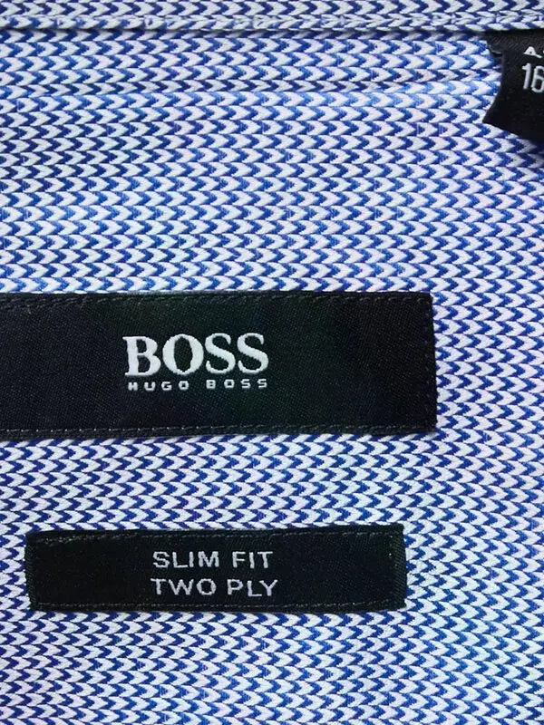 BOSS Herringbone Cotton Shirt
