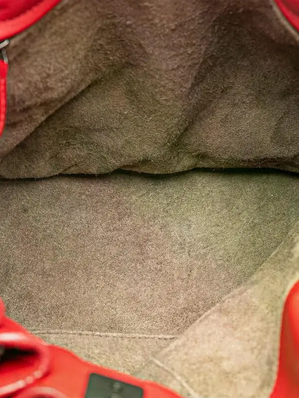 Bottega Veneta Nappa Intrecciato Bucket Bag - Red