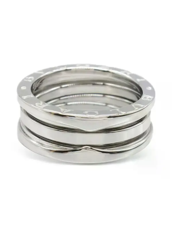 BVLGARI 18k White Gold B.zero Ring - Silver