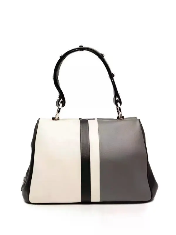 Prada Leather Baiadera Frame Bag Handbag