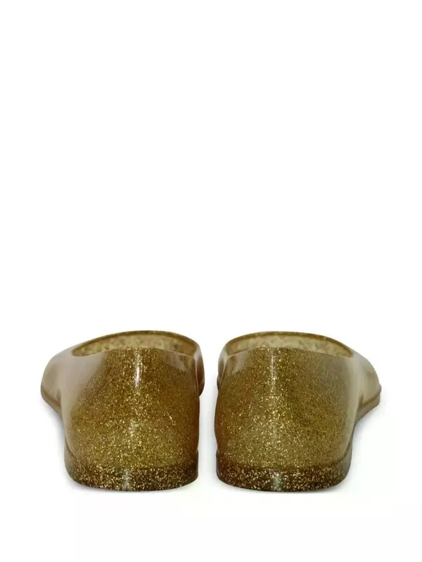 Loewe X Paula's Ibiza Glittered Square-toe Ballet Flats