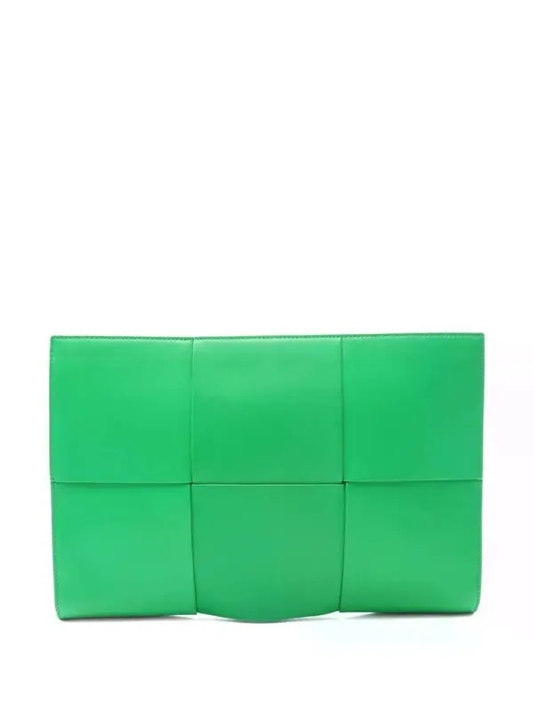Bottega Veneta Pre-owned 2000s The Arco Clutch Bag - Green