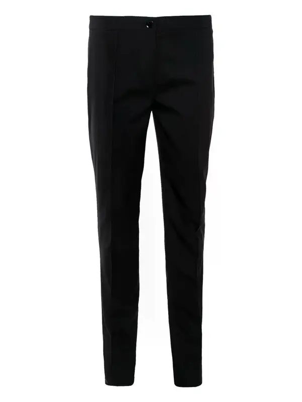 Burberry Wool Blend Straight-leg Trousers - Black