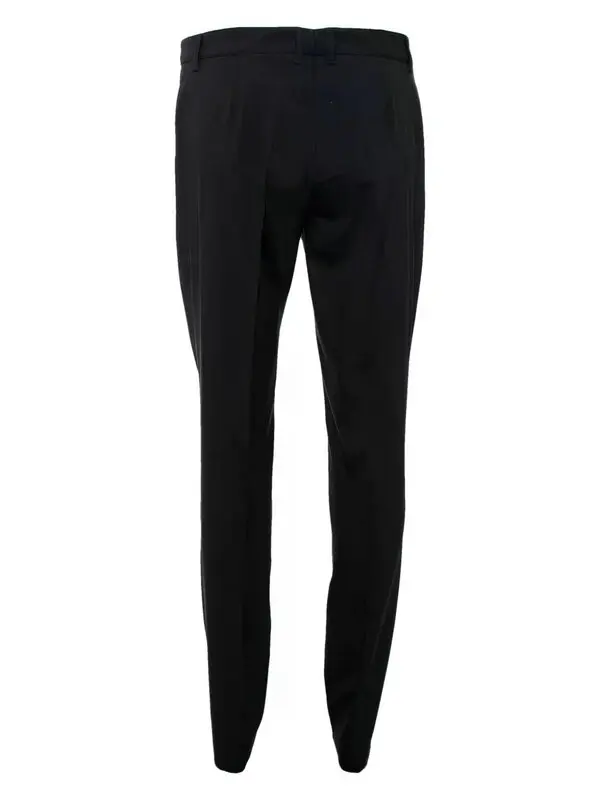 Burberry Wool Blend Straight-leg Trousers - Black