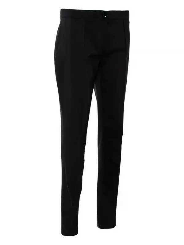 Burberry Wool Blend Straight-leg Trousers - Black