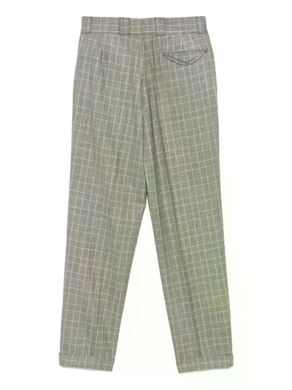 Versace 1980s Check-pattern Trousers