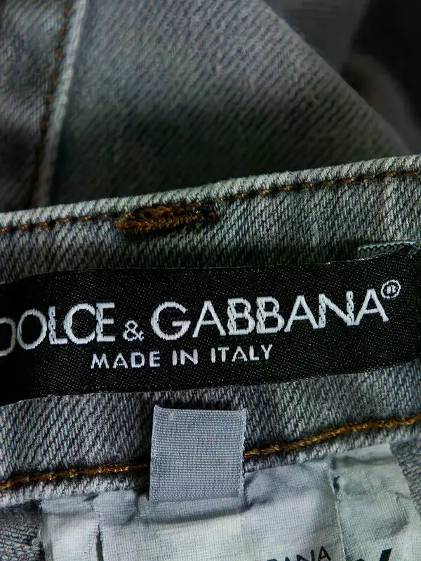 Dolce & Gabbana Logo-patch Skinny Jeans