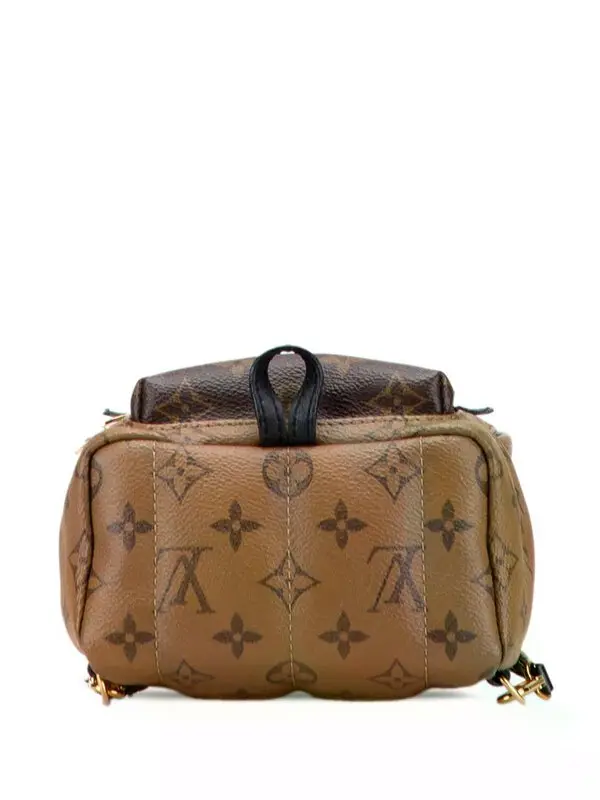 LOUIS VUITTON 2017 Monogram Reverse Mini Palm Springs Backpack - Brown