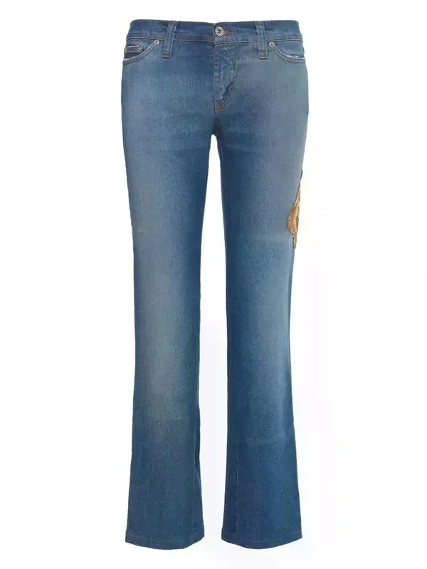 Dolce & Gabbana Sequin-embellished Straight Leg Jeans
