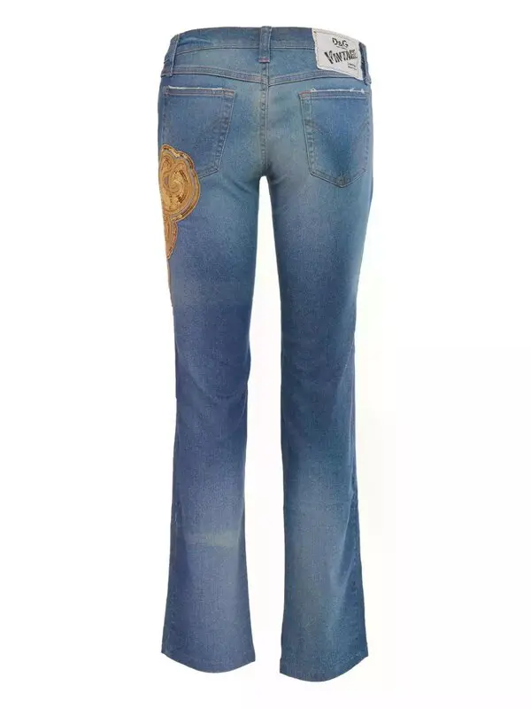Dolce & Gabbana Sequin-embellished Straight Leg Jeans